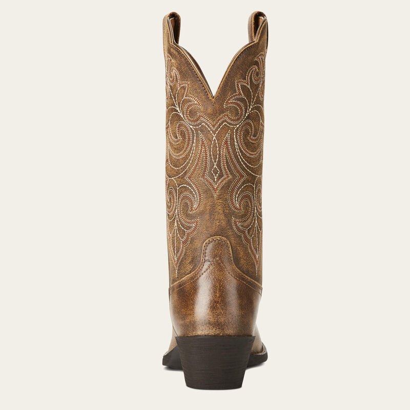 Ariat Ladies Brown Round Up Blunt Toe Western Boots – Pard's Western Shop
