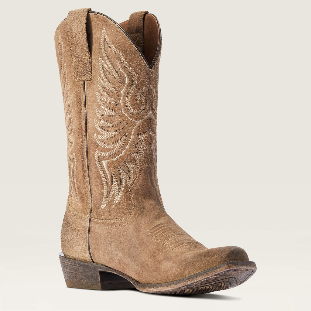 Ariat Men's Burned Tan/Grey Suede Circuit High Stepper Blunt Toe Weste ...