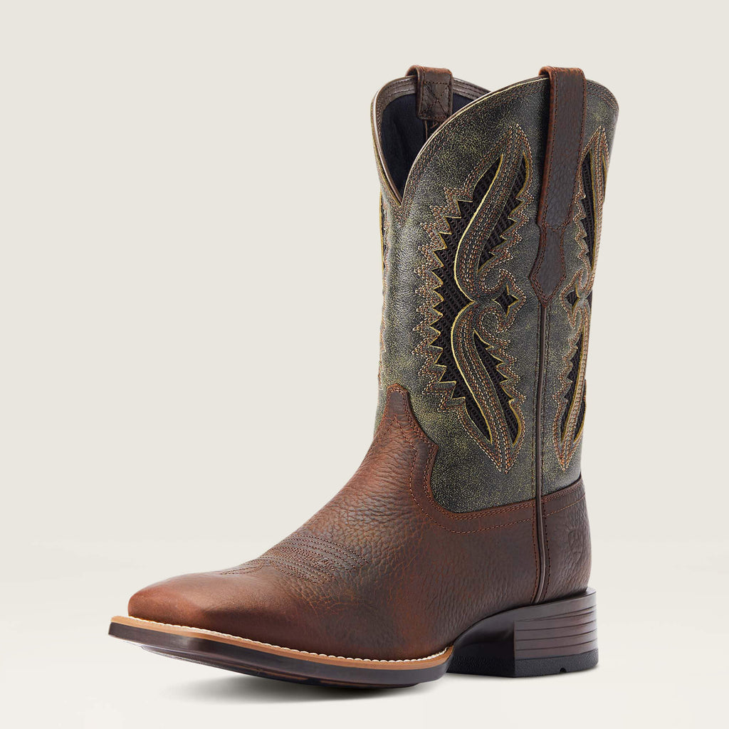 Ariat Men's Rust Rowder VentTEK 360 Broad Square Toe Cowboy Boots ...