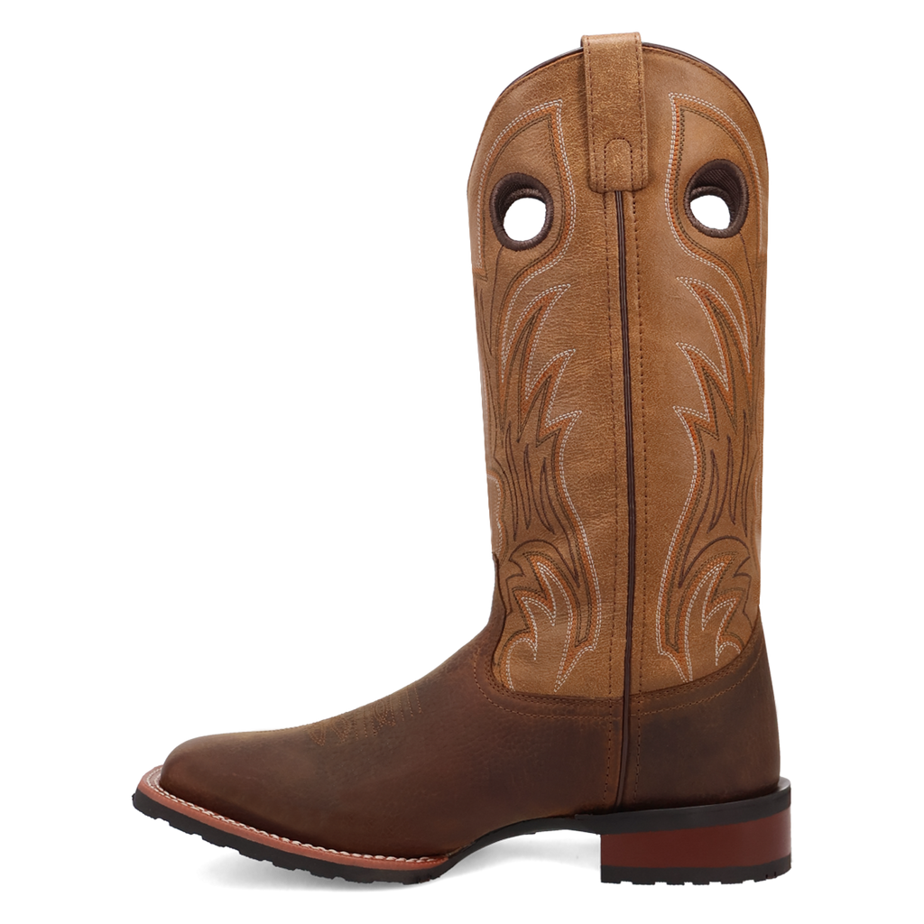Laredo Men's Dark Brown/Tan Cullen Broad Square Toe Boots – Pard's ...