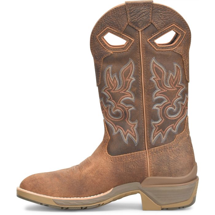 Double H Brown Vengeance Waterproof Round Toe Work Western Boots for M ...