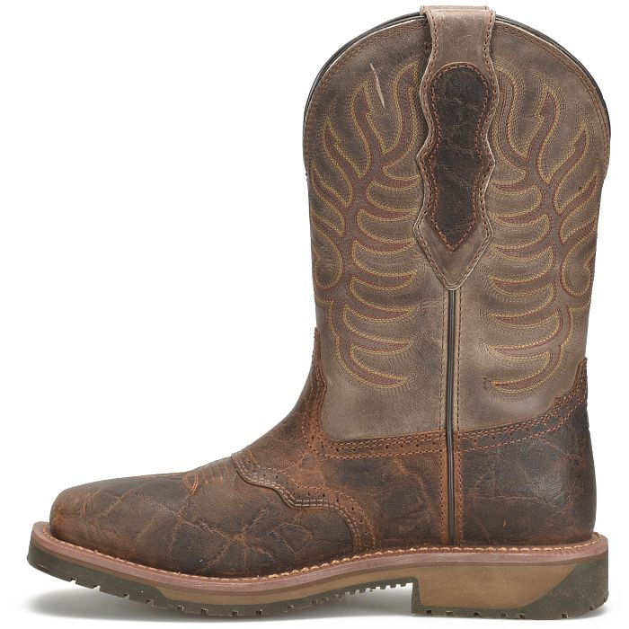 Double H Men's Brown Highland Broad Square Toe Roper Boots – Pard's ...