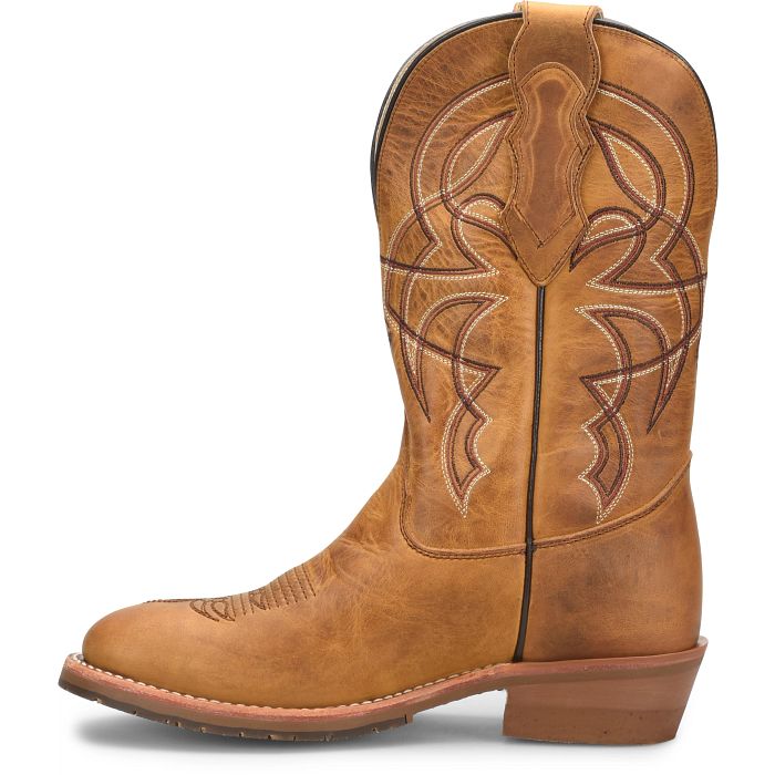 Double H Tan Old Town Folklore Toscosa Round Toe Western Roper Boots f ...