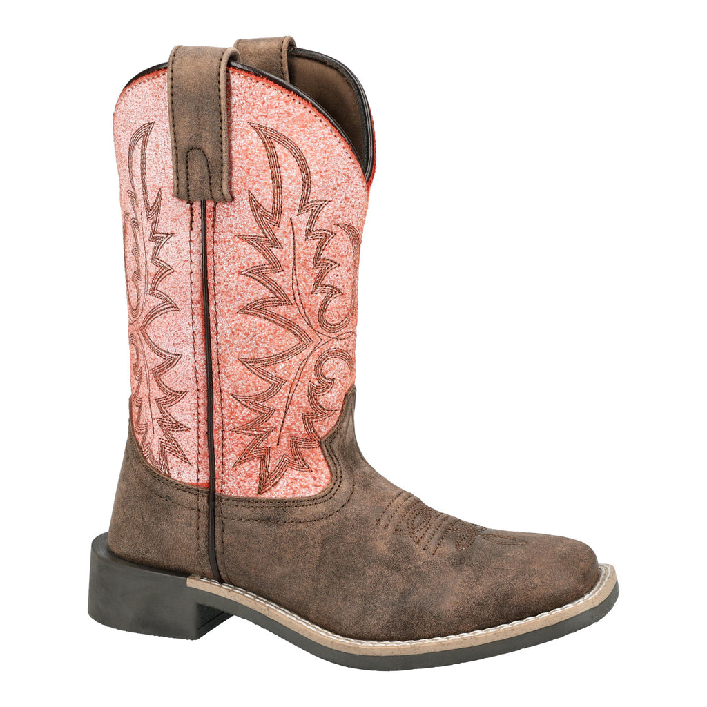 Smoky Mountain Boots Distressed Brown Rustic Rider Square Toe Boots wi ...