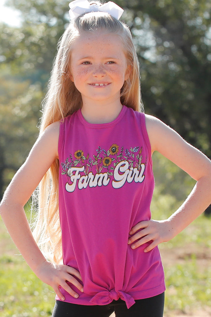 Cruel Girl Pink "Farm Girl" Tank Top for Girls – Pard's Western Shop
