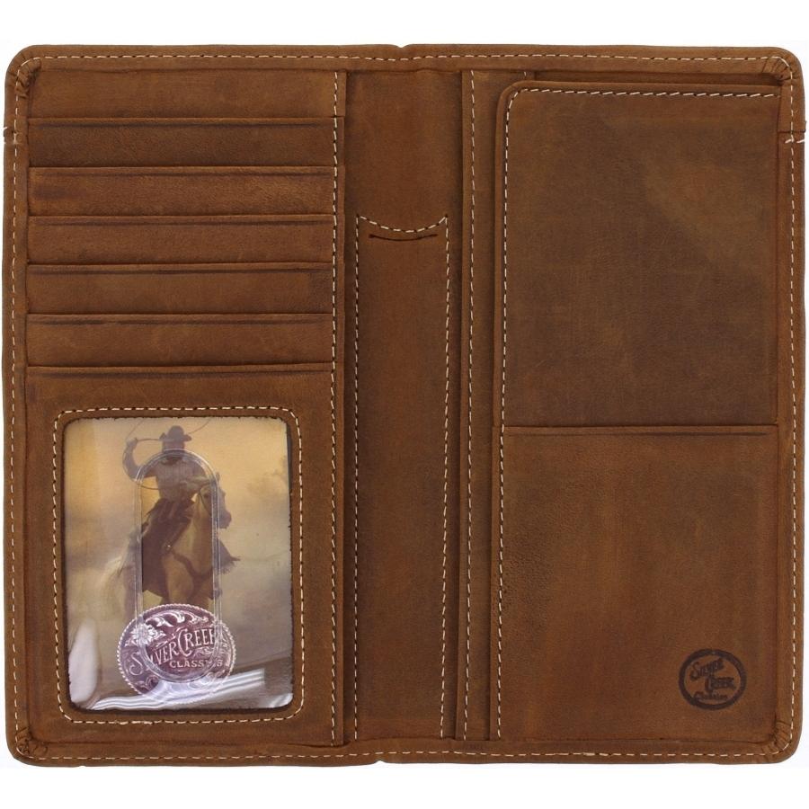 Silver Creek Brown Western Classic Checkbook Wallet – Pard's Western Shop
