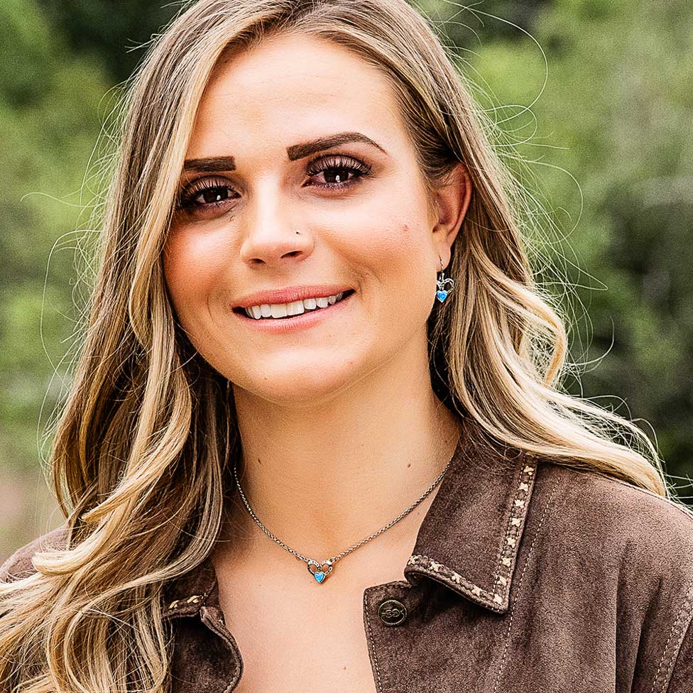 Montana Silversmiths Horseshoes on My Opal Heart Jewelry Set – Pard's ...