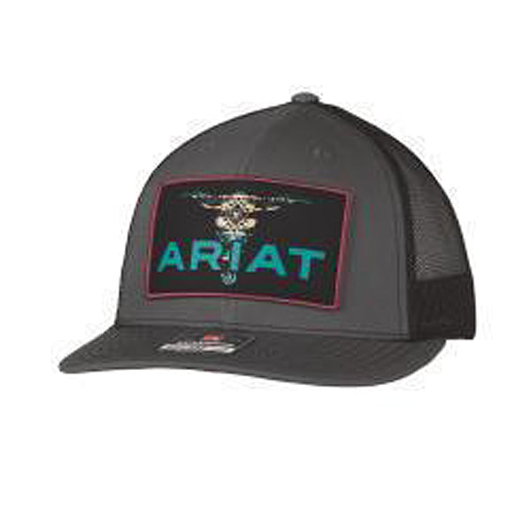 Ariat Charcoal Ballcap with Ariat Bull Skull Logo Patch – Pard's ...