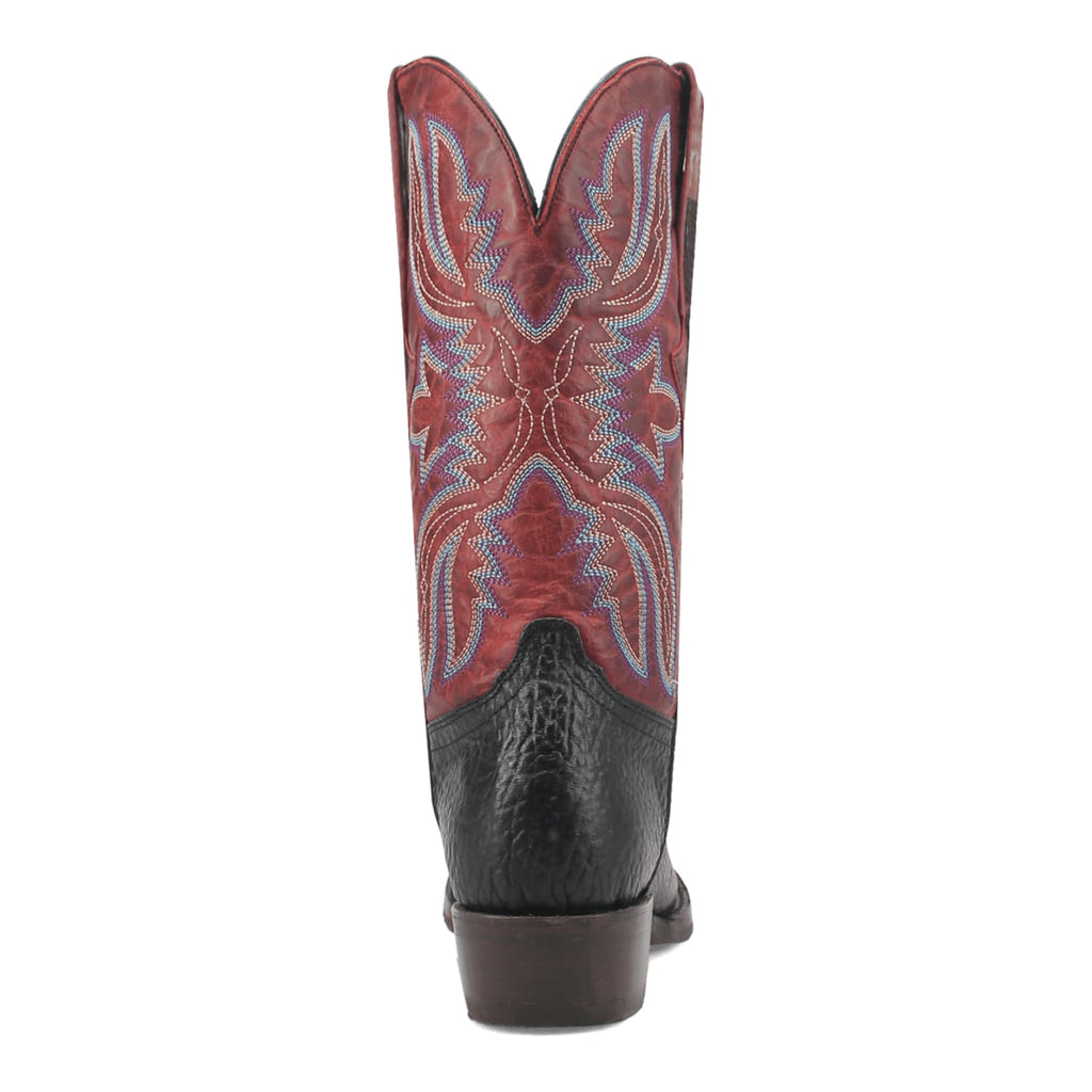 Dingo Black/Red Rio Lobo Snip Toe Western Boots for Men – Pard's ...