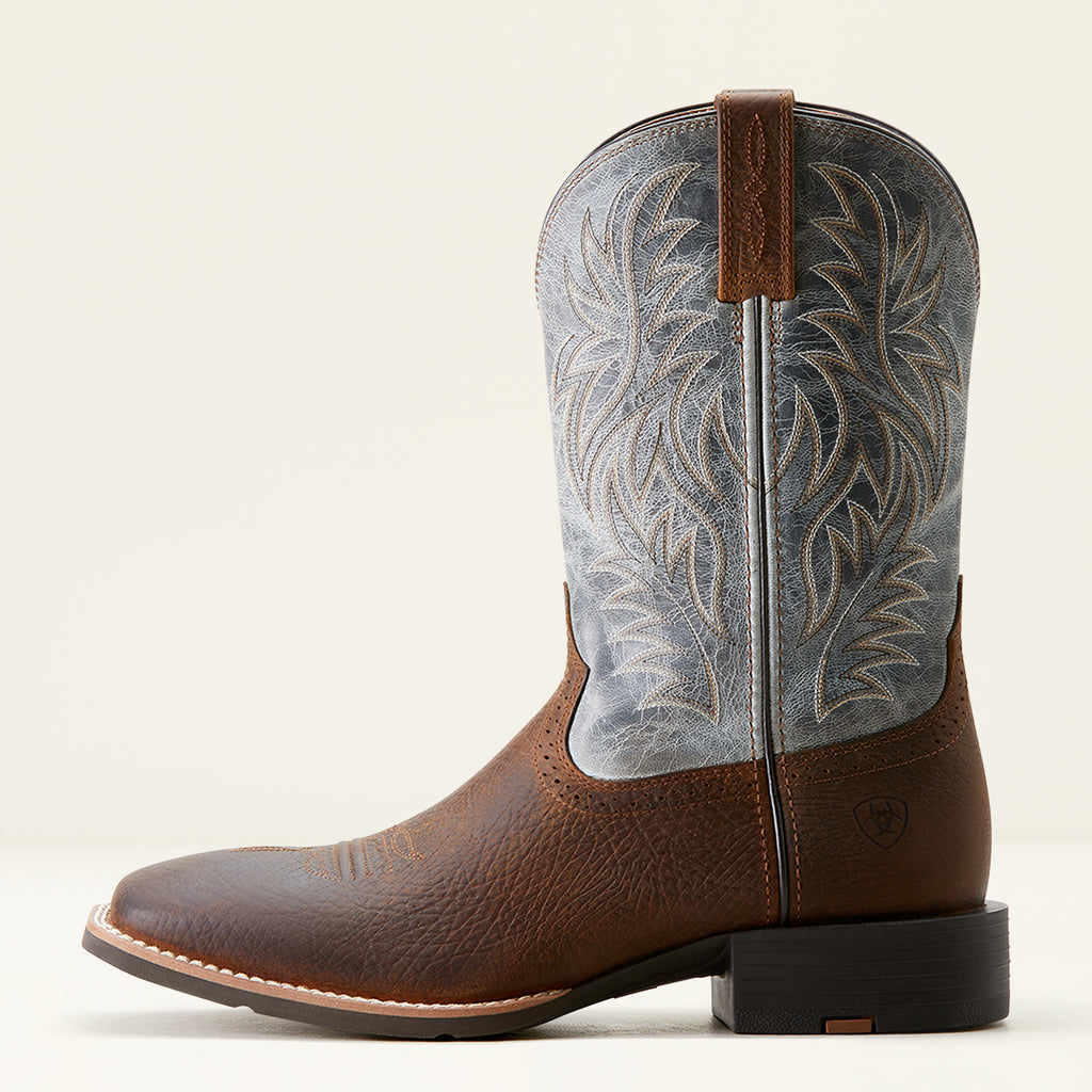 Ariat Men's Earth Brown Sport Broad Square Toe Western Boots – Pard's ...