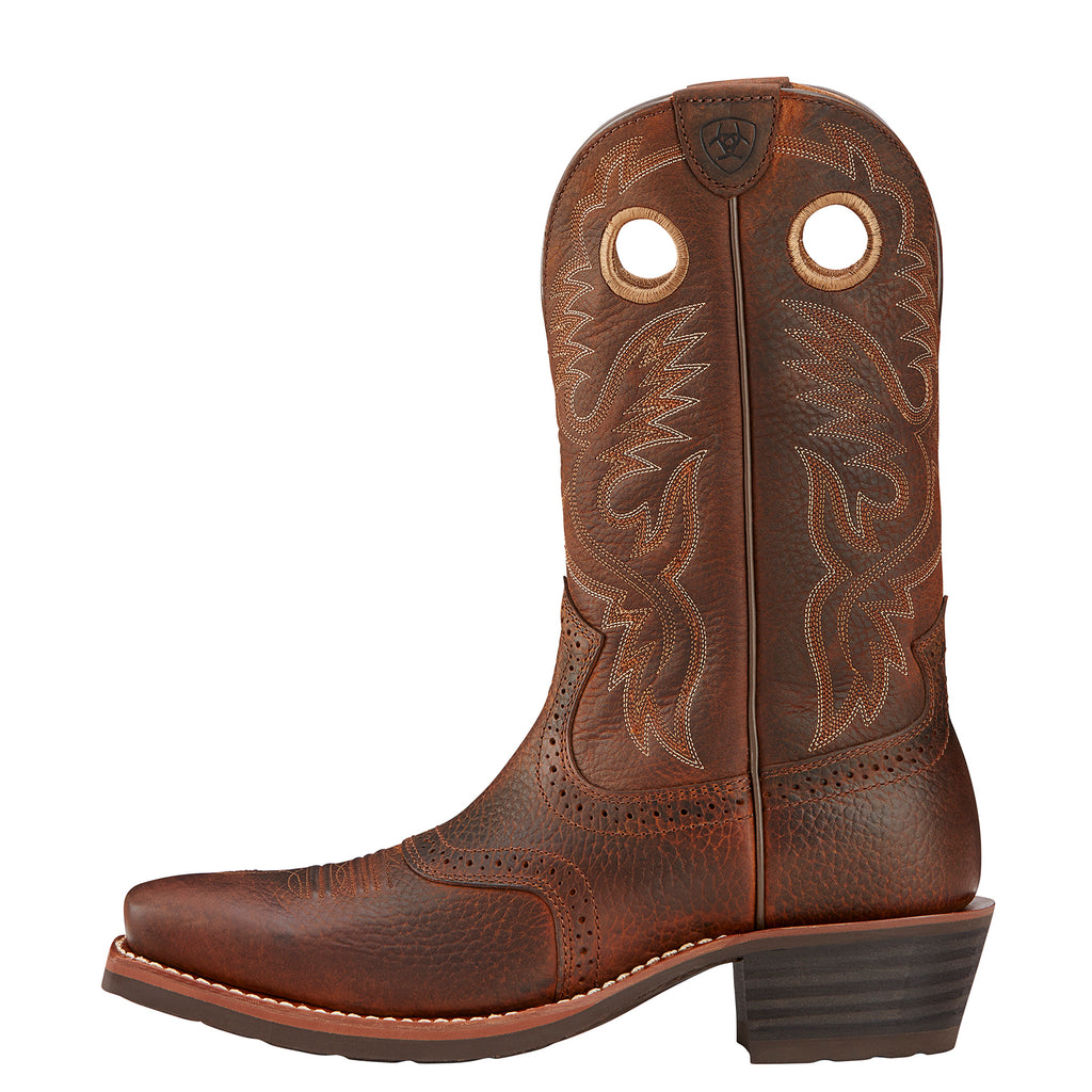 Ariat Brown Oiled Rowdy Heritage Roughstock Western Boots for Men ...