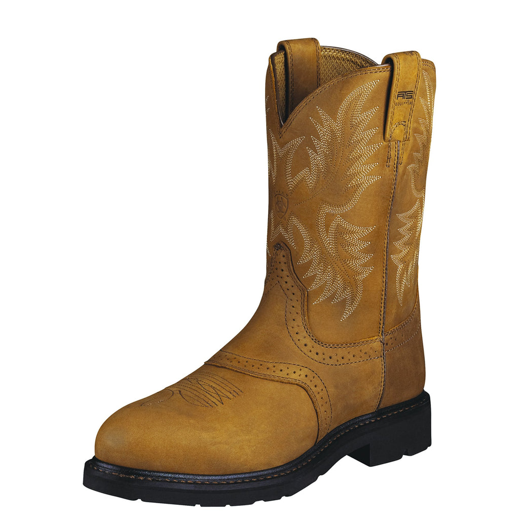 Ariat Aged Bark Sierra Saddle Steel Toe Work Boots for Men – Pard's ...
