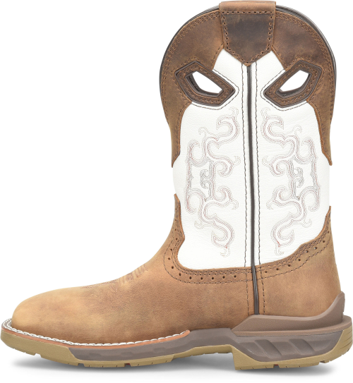 Double H Brown Broad Square Toe Work Western Boots for Women – Pard's ...