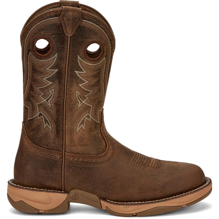 Tony Lama Brown Water Buffalo 11" Round Toe Work Boots for Men – Pard's ...