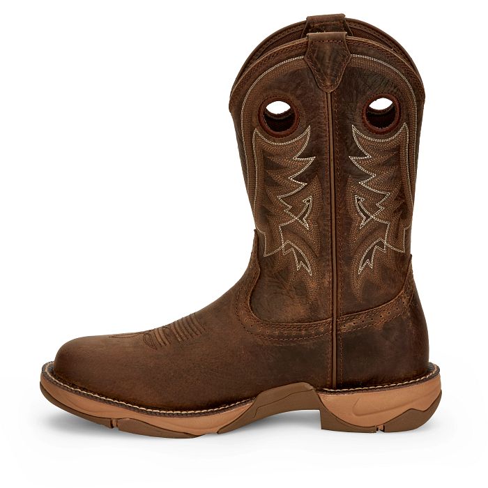 Tony Lama Brown Water Buffalo 11" Extra Wide Round Toe Work Boots for ...