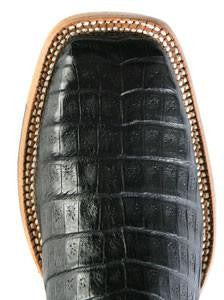 Rod Patrick Black Caiman Broad Square Toe Boots – Pard's Western Shop